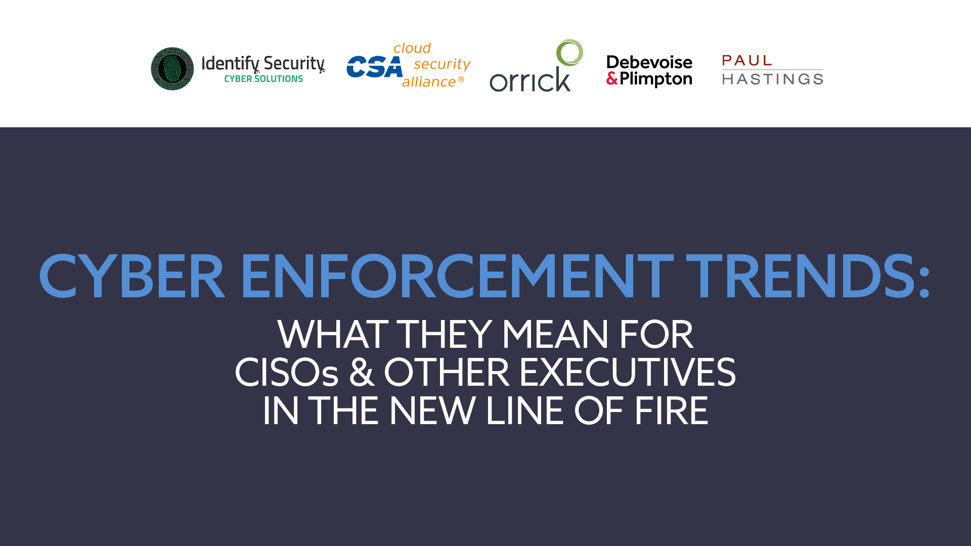 Cyber Enforcement Trends