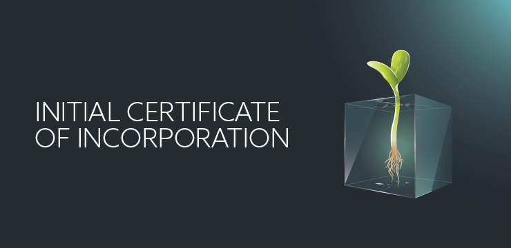 Initial Certificate of Incorporation | Orrick Tech Studio